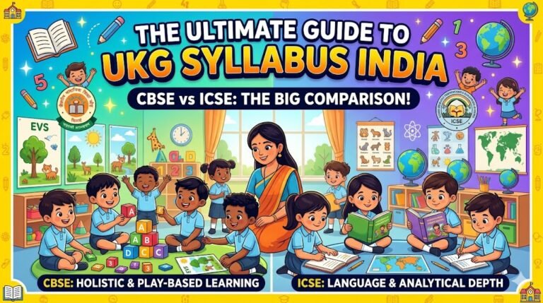 The Perfect Guide to the UKG Syllabus 2026 in India: CBSE vs ICSE ...